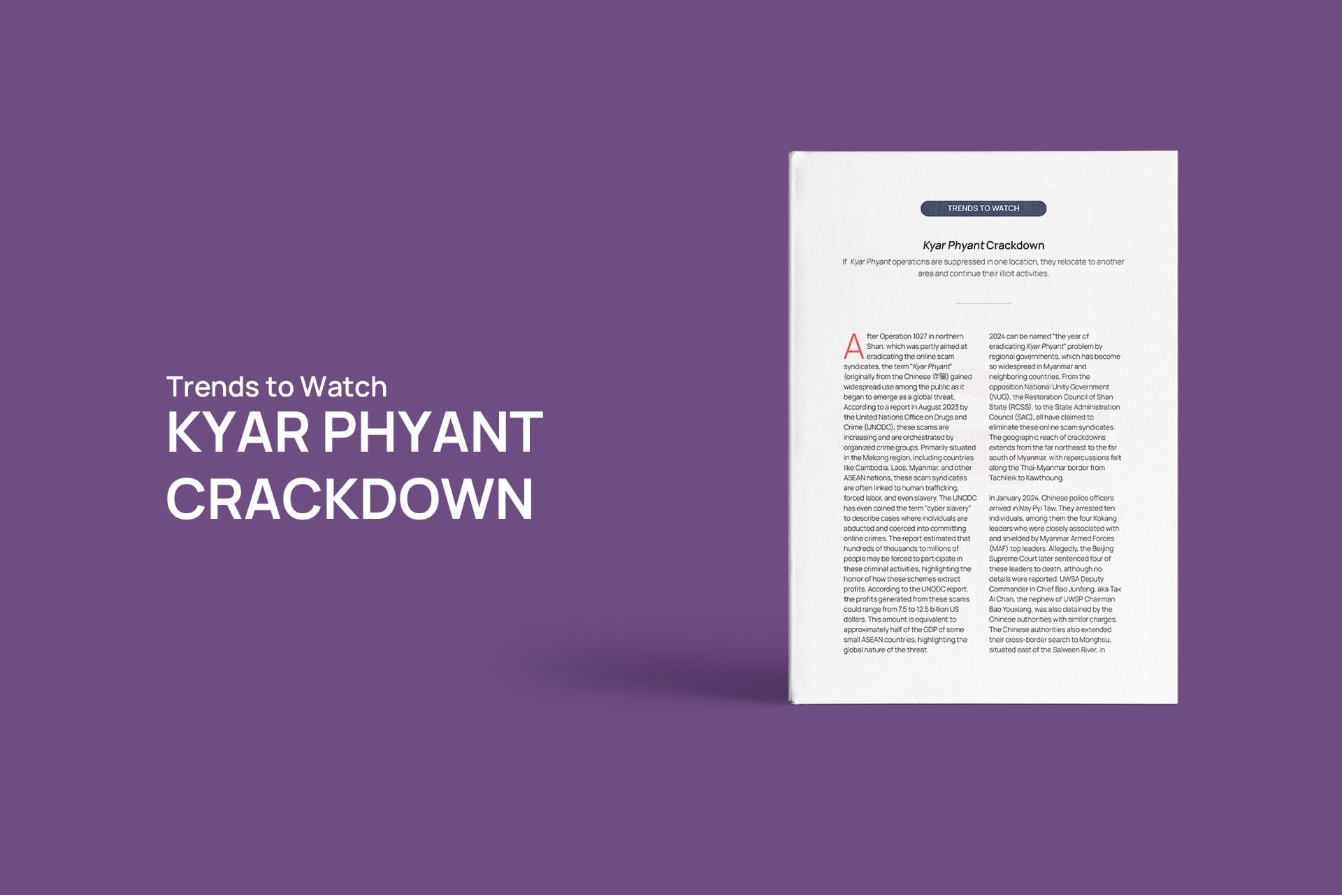 Kyar Phyant Crackdown | ISP-Myanmar