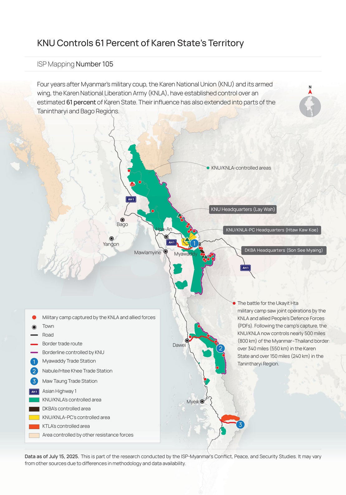 KNU Controls 61 Percent of Karen State’s Territory | ISP-Myanmar